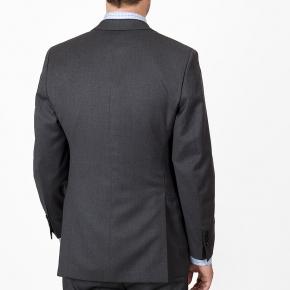 Suit In Solid Grey Italian Wool Oliver Wicks