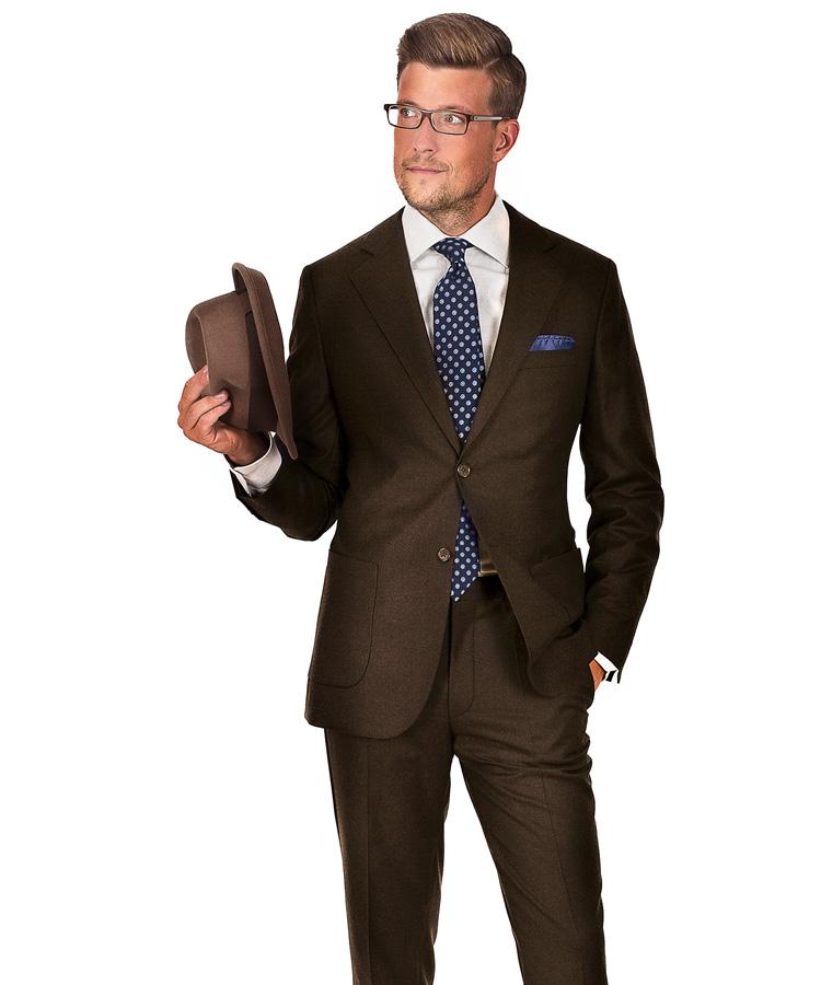 chocolate brown wool