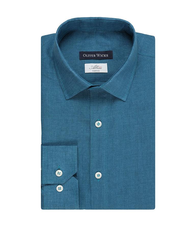 teal dress shirts for men