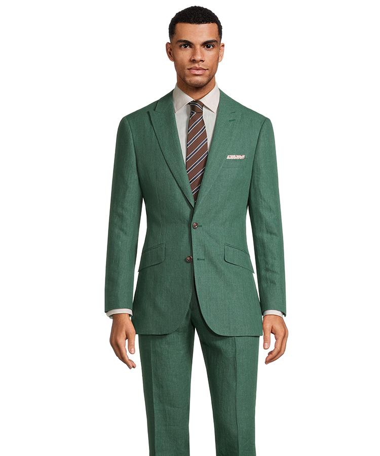 mint colour suit